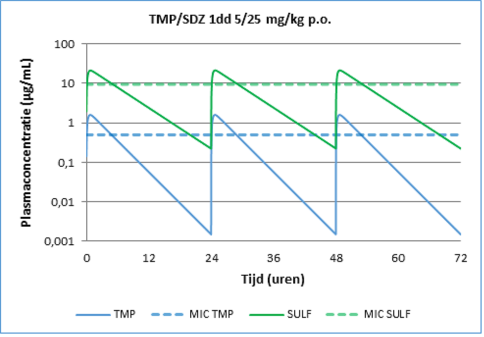 Evaluatie van TMP/S doseringsregimes in de paardenpraktijk door middel ...